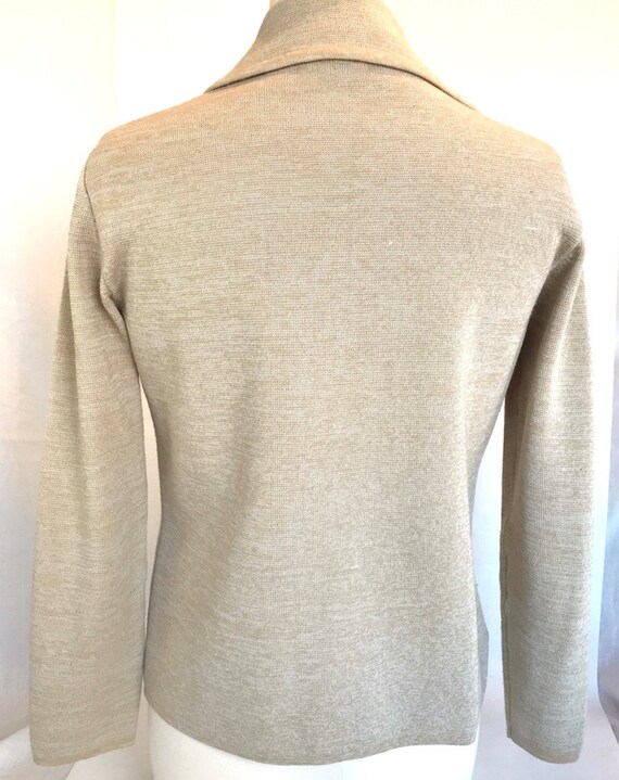 Knit Italian Soft Jacket - 1960's Button Front Classi… - Gem
