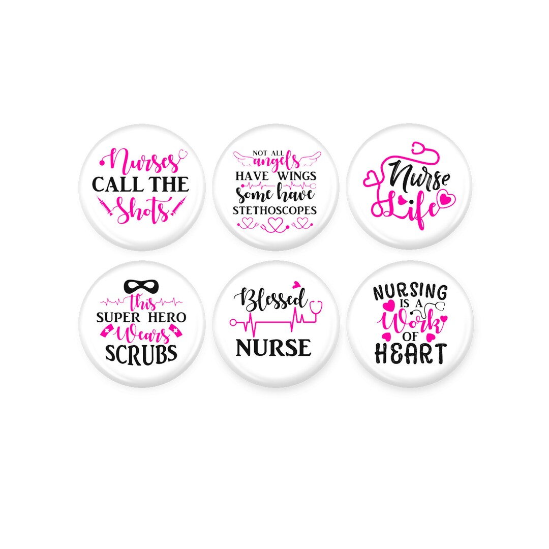 Nurse Magnets Ceramic Fridge Magnets Round Refrigerator - Etsy