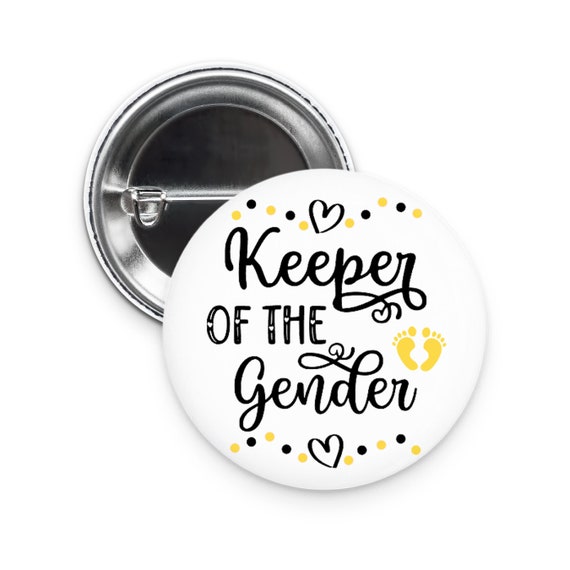 Keeper of the Gender Pins Gender Reveal Party Boy or Girl - Etsy Singapore