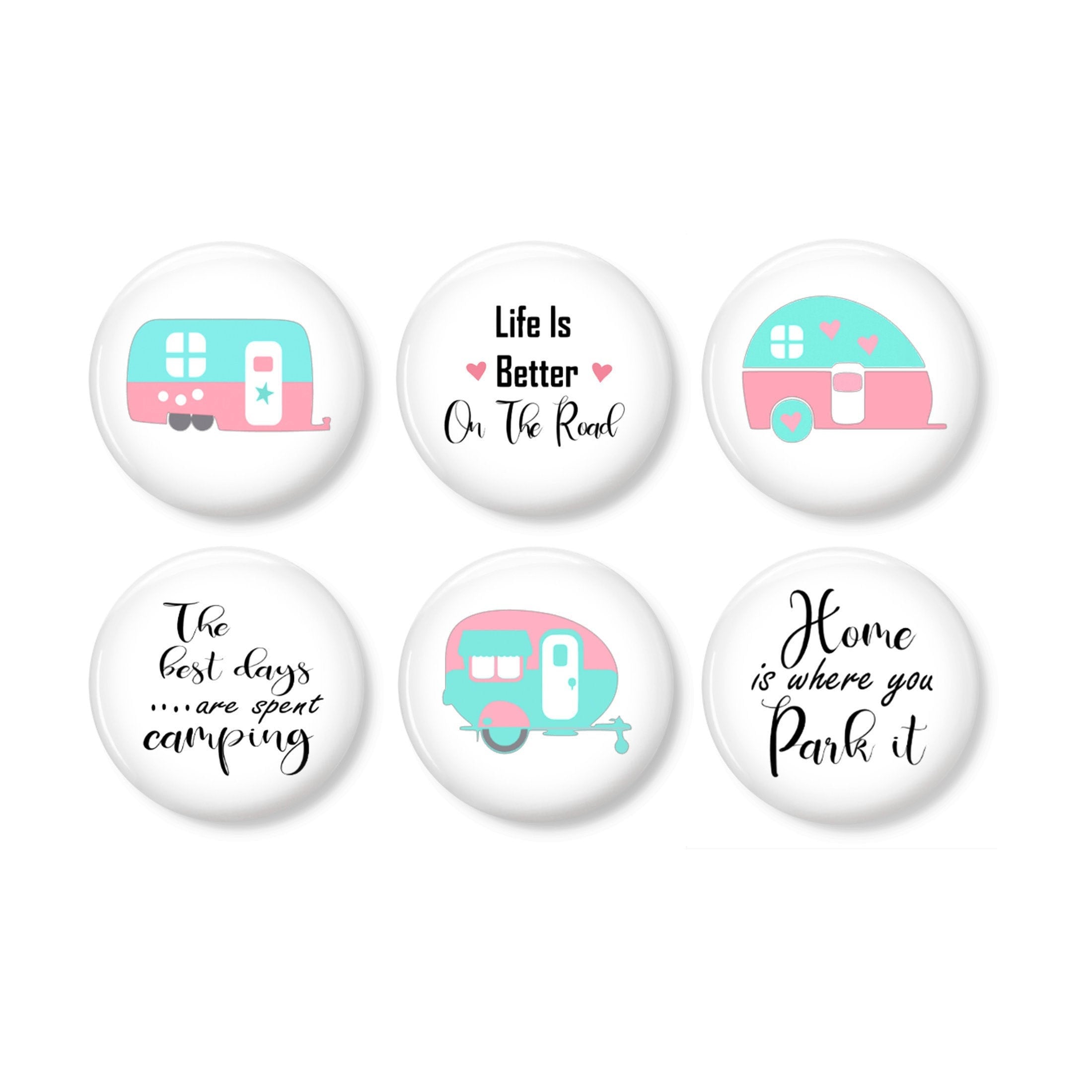 Kitchen & Dining Home & Living camping theme Refrigerator magnets ...