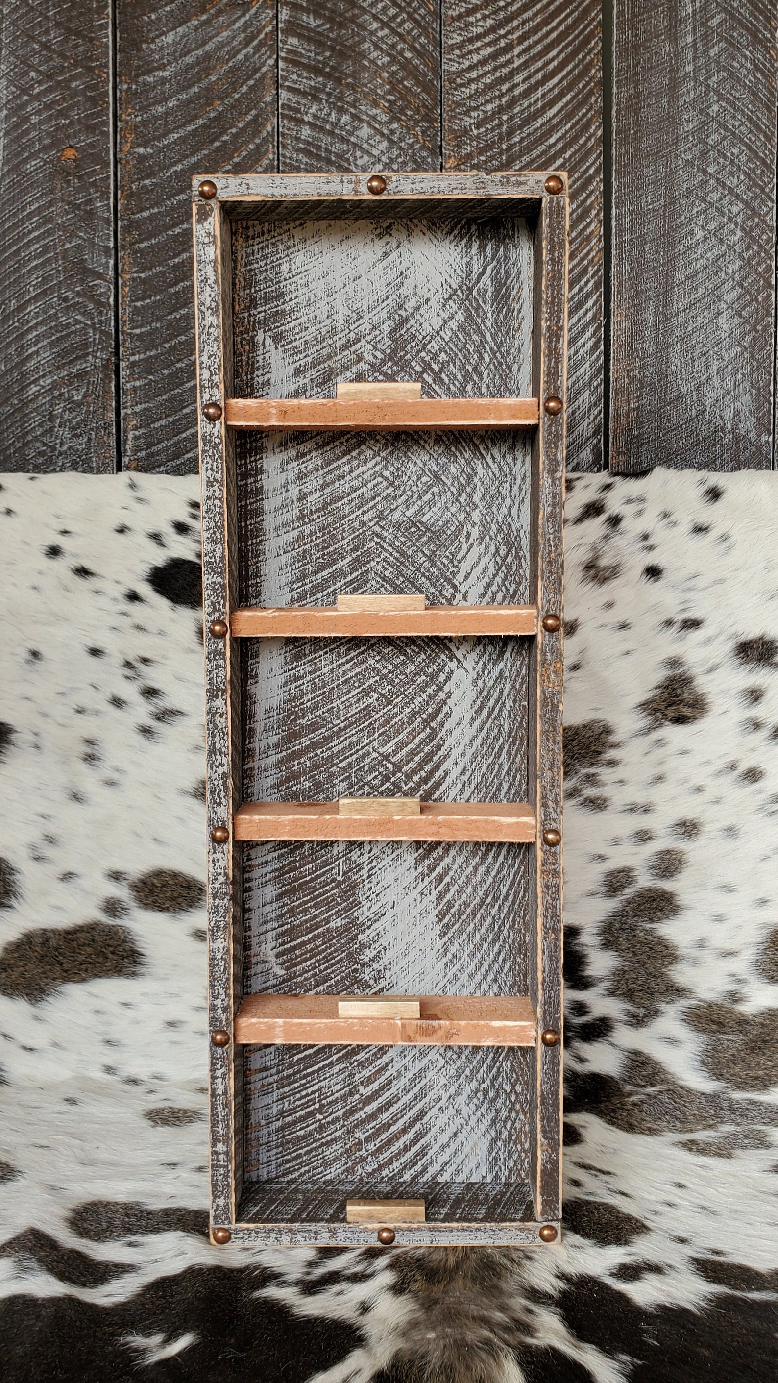 Vertical 5 COUNT Belt Buckle Display, Case. BARNWOOD BROWN - Etsy