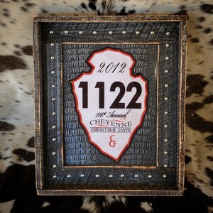 11x14 Back Number Display, Frame, Black With Black Metallic Gator - Etsy