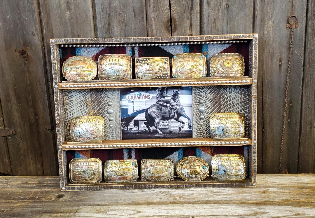 IN STOCK 8x10 Picture Buckle Frame. Holds 12 Buckles. Navajo Wool ...