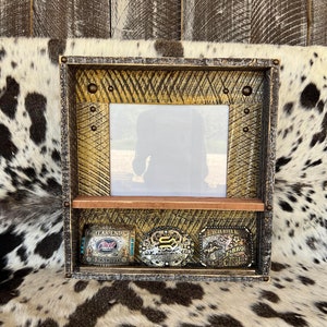 Buckle Display With 8x10 Picture. Holds 1-3 Buckles. MUSTARD - Etsy