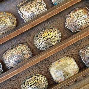 12 Count Belt Buckle Display, Gator, Dark Antique ASH BROWN - Etsy