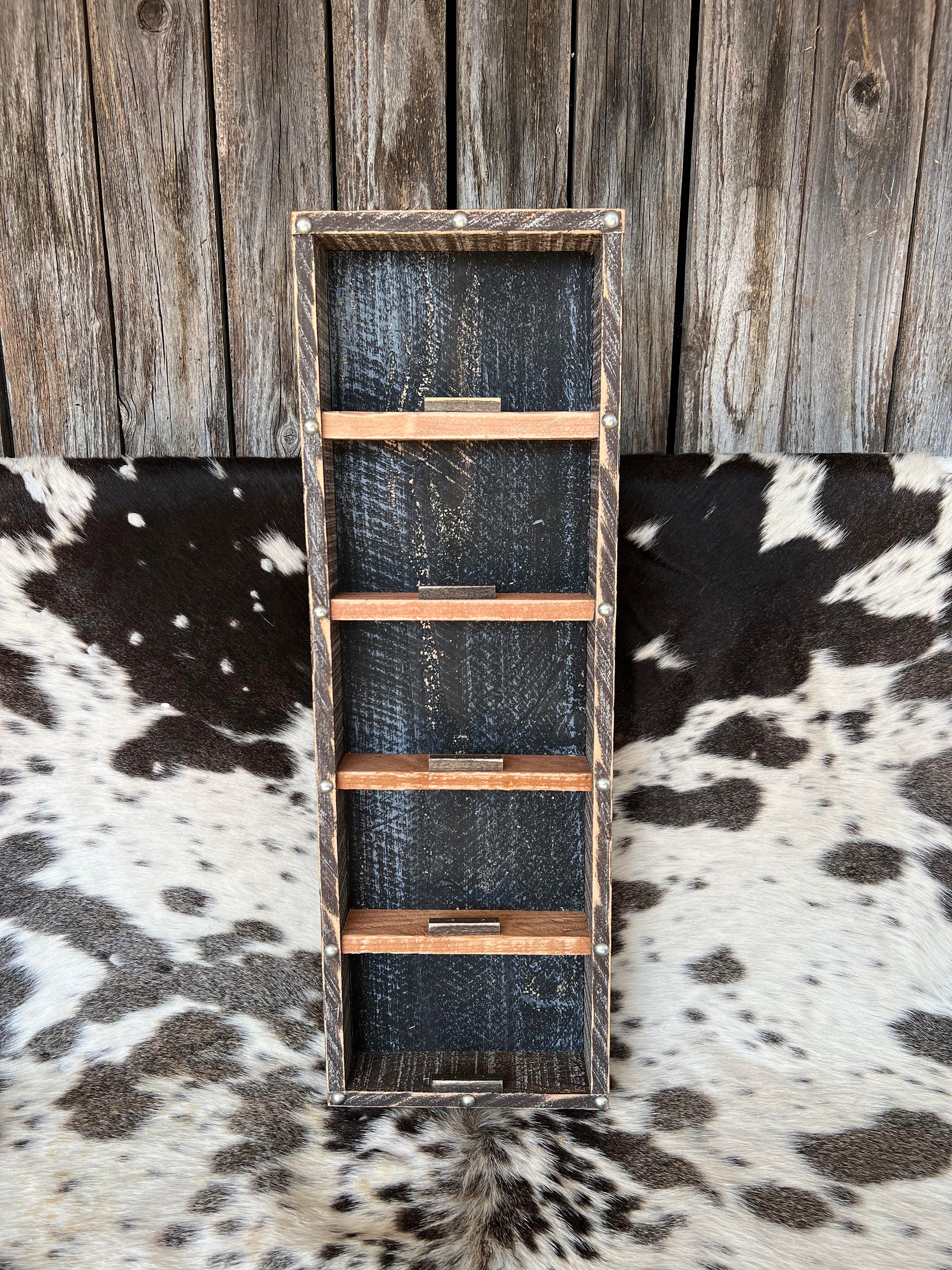 Vertical 5 COUNT Belt Buckle Display, Case. BLACK - Etsy