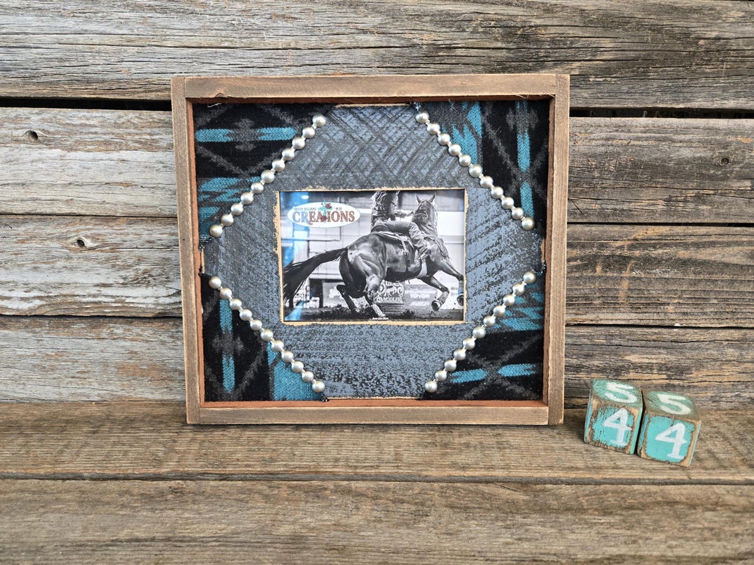 IN STOCK, 5x7 Simple Blue Teal Wool, Frame. Navajo, Pendleton 44 - Etsy