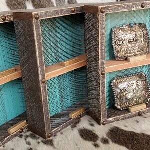 AWARDS PACKS Vertical 2 Count Buckle Display, Case, TURQUOISE - Etsy