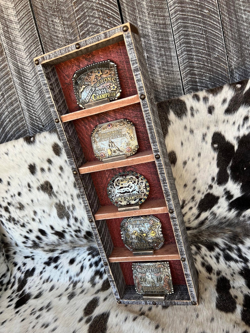 Vertical 5 COUNT Belt Buckle Display, Case. MUSTARD - Etsy