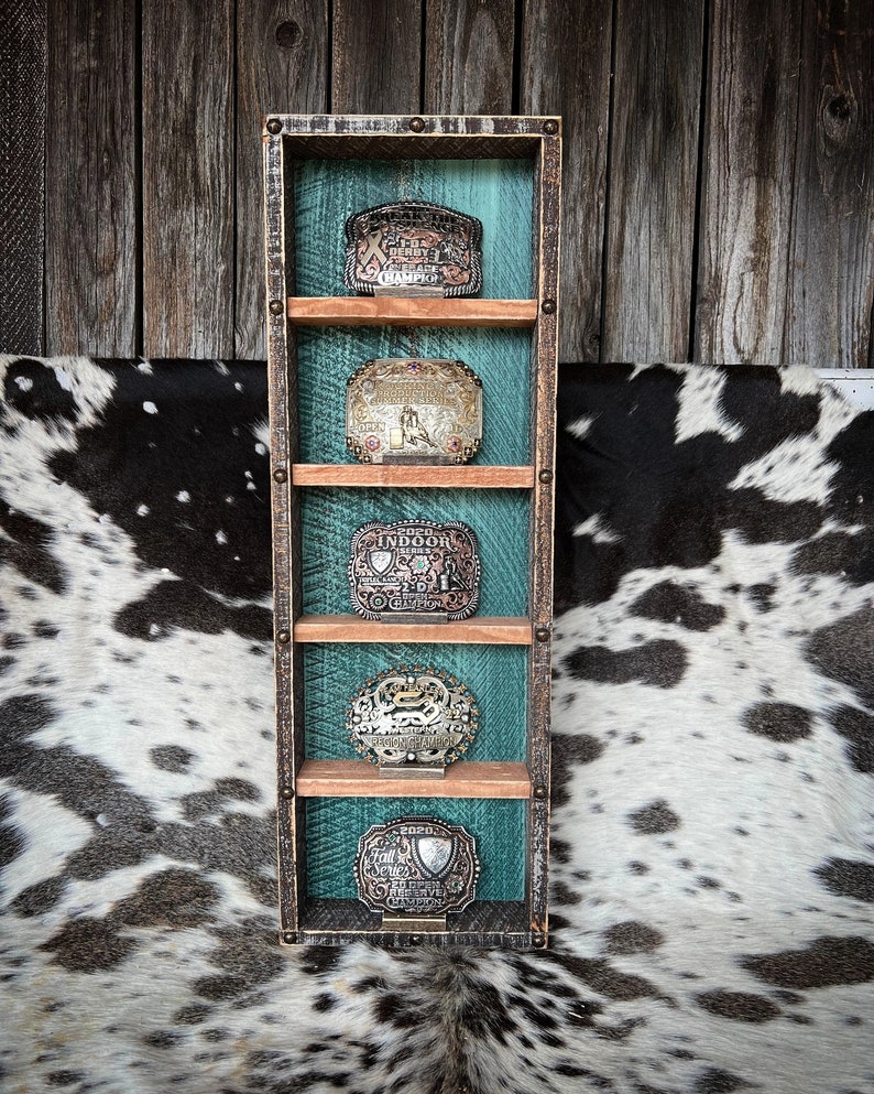 Vertical 5 COUNT Belt Buckle Display, Case. SAGE Green - Etsy