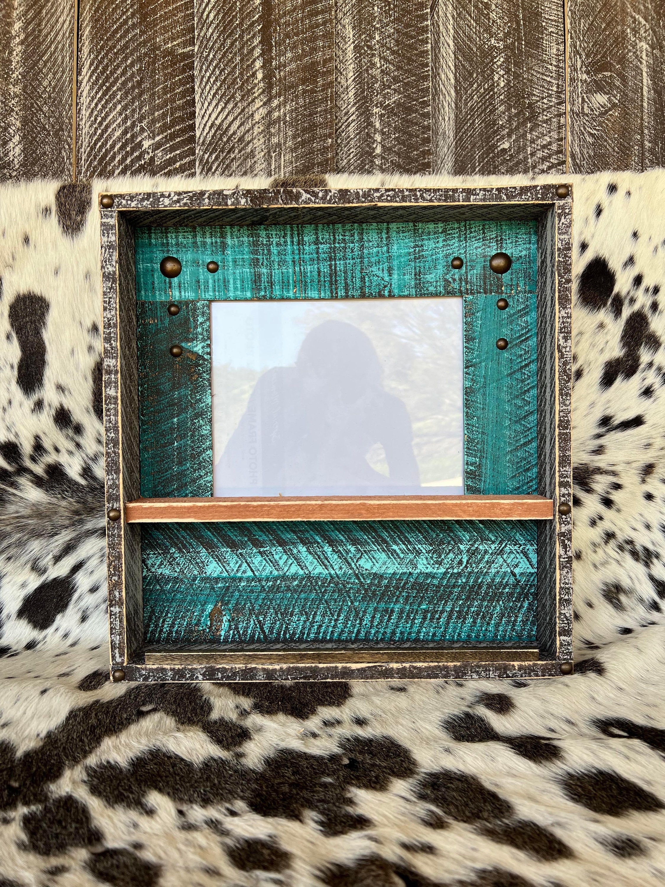 Buckle Display With 8x10 Picture. Holds 1-3 Buckles. DARK TURQUOISE - Etsy