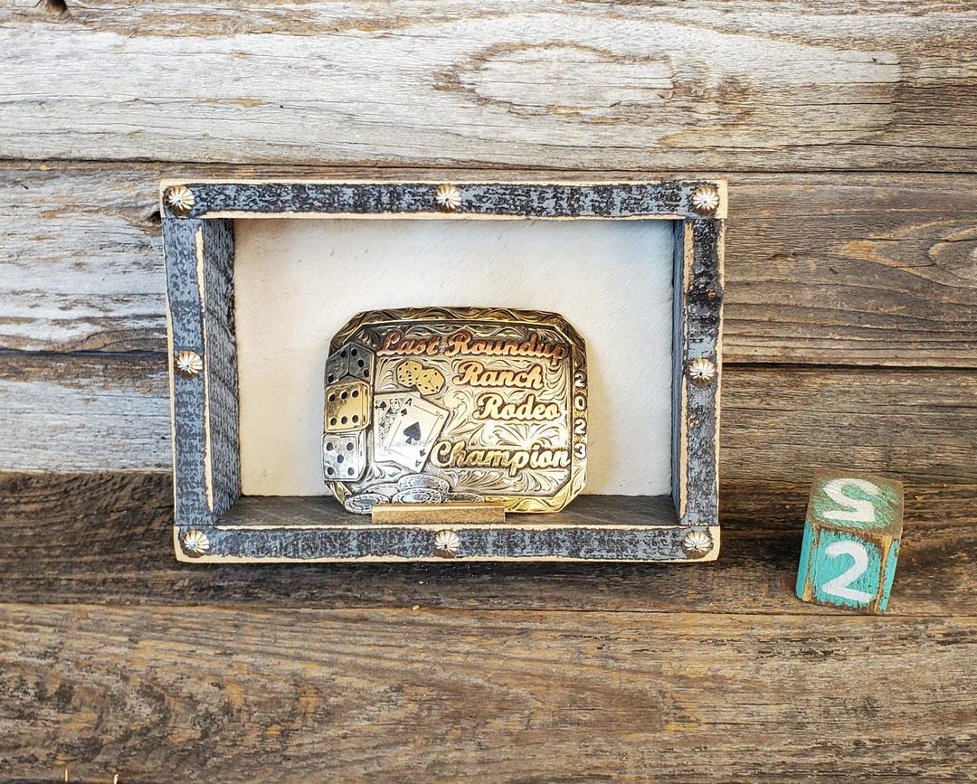 IN STOCK Single Cowhide Buckle Display, Charcoal Grey #2 - Etsy