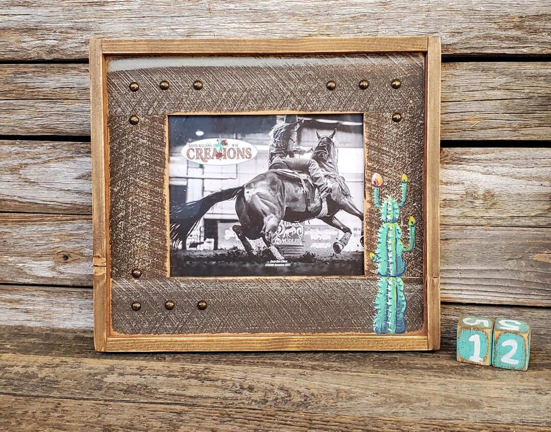 IN STOCK 8x10 Frame. Hand Painted CACTUS. Warm Brown #12 - Etsy