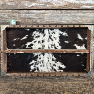 IN STOCK 8 Count Buckle Display, COWHIDE, Warm Brown Wood 6 - Etsy