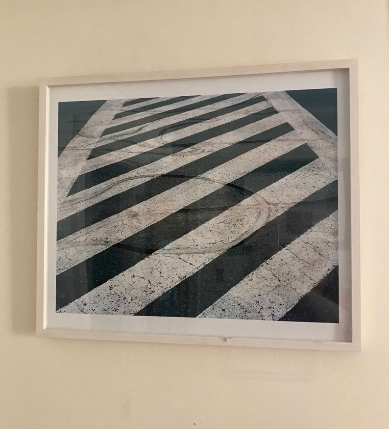Crosswalk Tar Drawing - Etsy