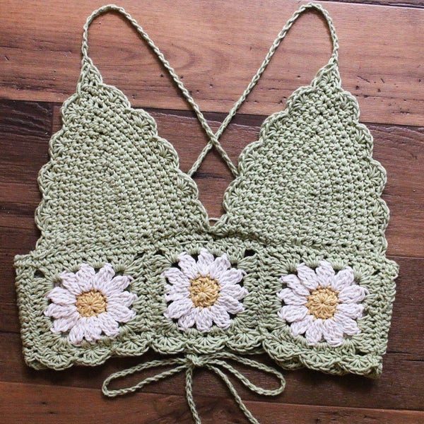 Crochet Daisy Top - Etsy