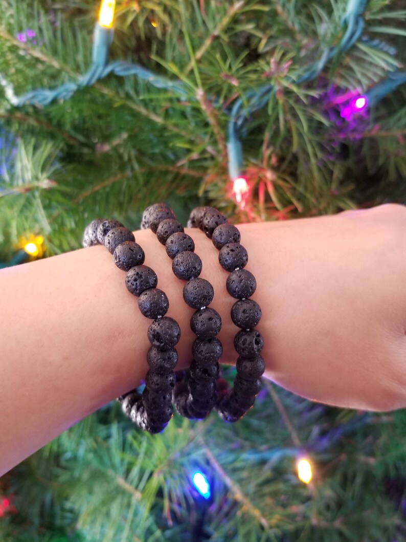 Lava Essential Oil Bracelet Hawaiian Lava Beads Healing Stone Beads ...