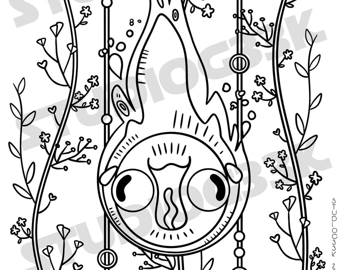 Spark Printable Digital Download Coloring Page - Etsy