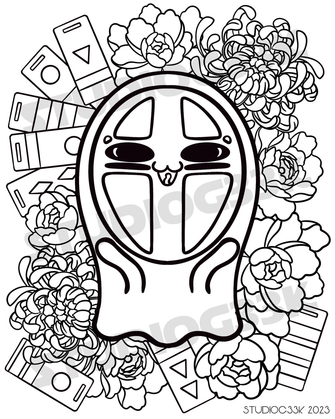 Token Printable Digital Download Coloring Page - Etsy