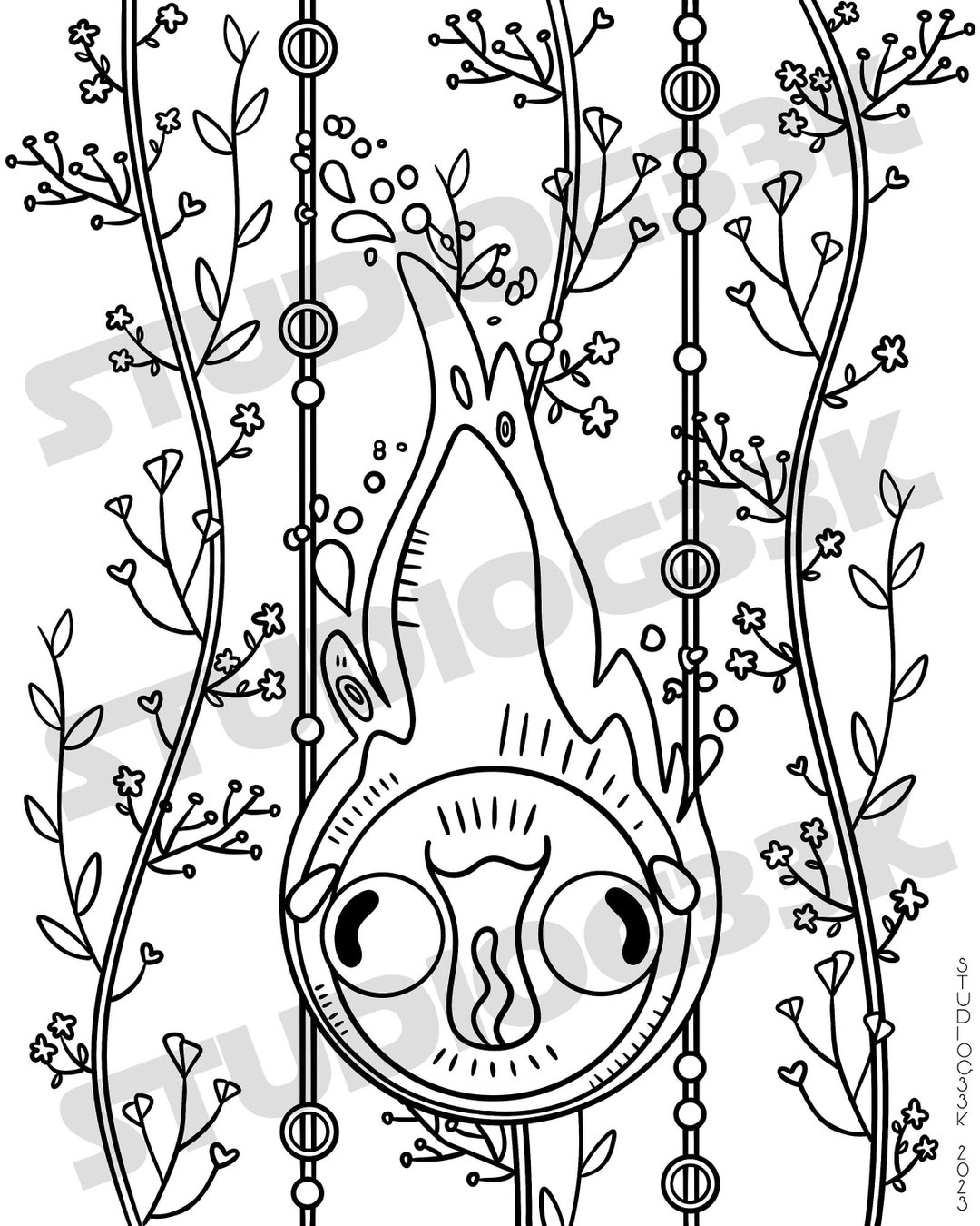 Spark Printable Digital Download Coloring Page - Etsy