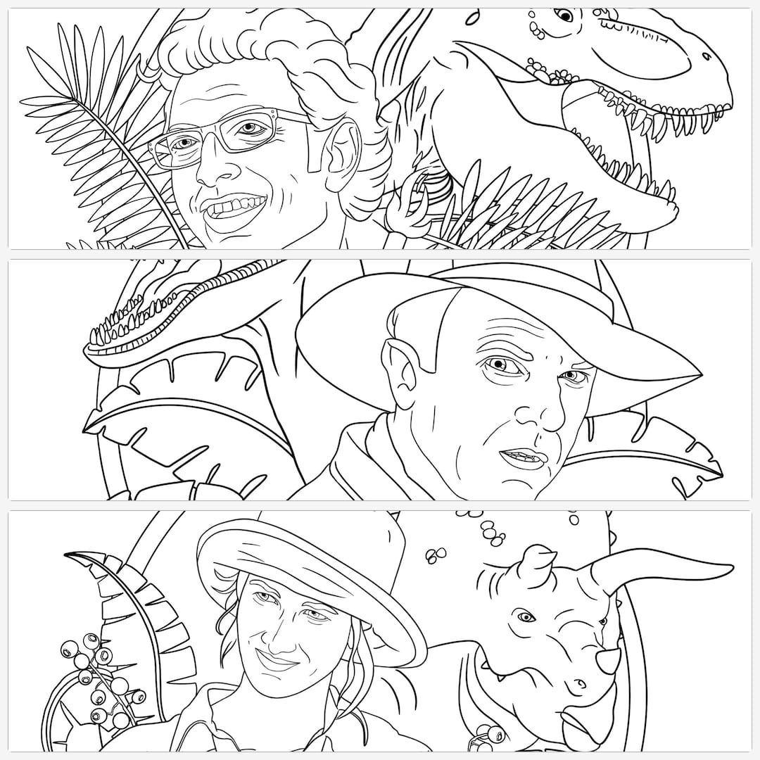 Original Trio Three Digital Download Coloring Pages Package - Etsy