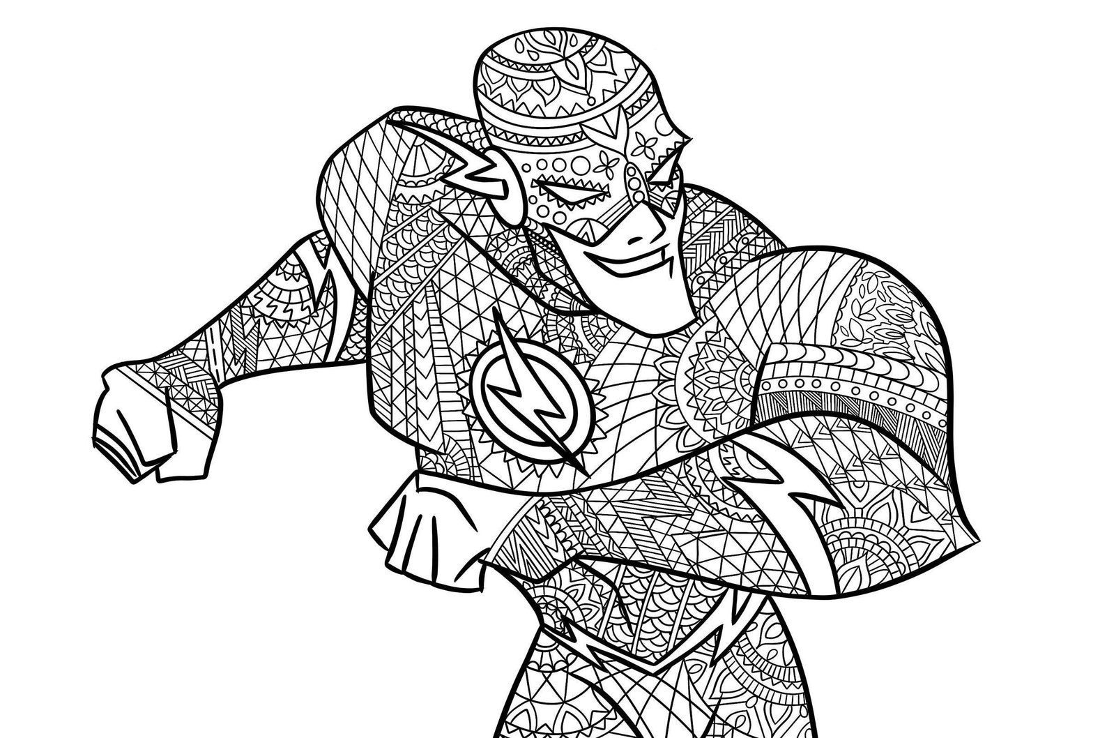 Superheroes Zentangle Four Printable Digital Download Coloring | Etsy