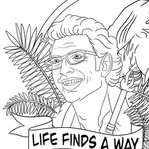 Jeff Goldblum Three Digital Download Coloring Pages Package - Etsy
