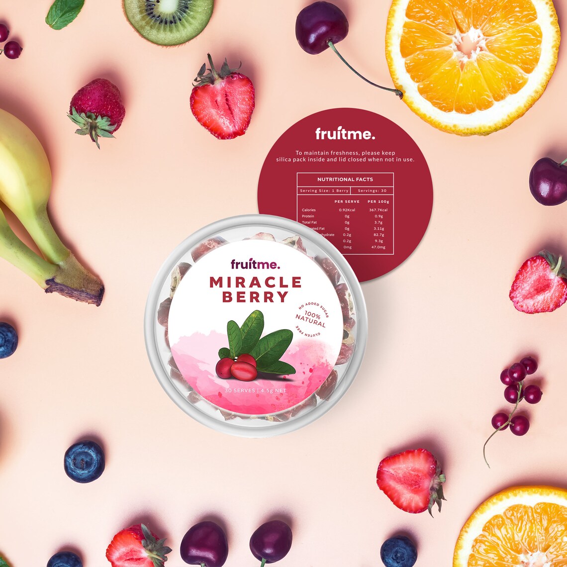 Miracle Berry Whole Fruit - 30 Gently Dried Miracle Fruit Seedless ...
