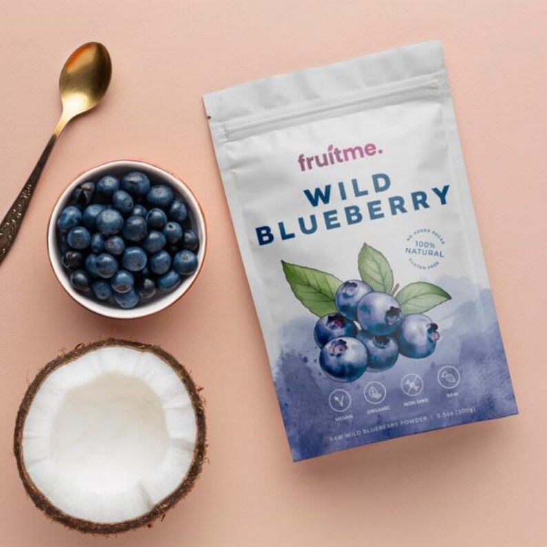 Wild Blueberry Powder 100g | Raw Certified Organic Freeze-dried ...