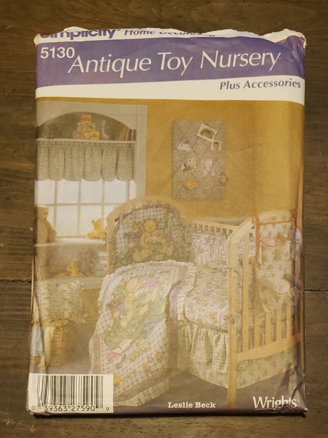 Home Decor Pattern, Simplicity 5130, Vintage Pattern, Crib Bedding ...