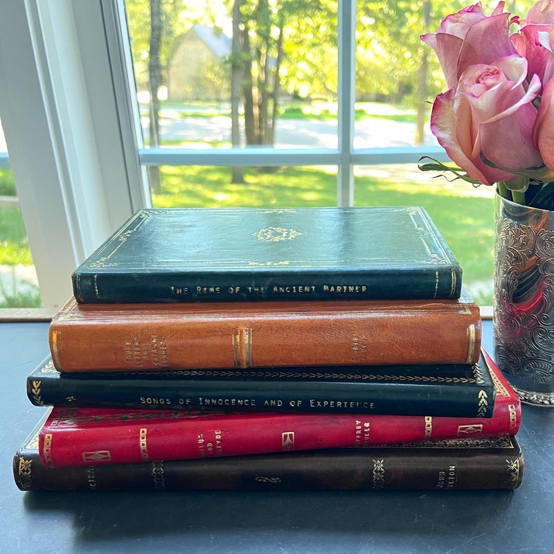 Vintage Book Stack - Etsy