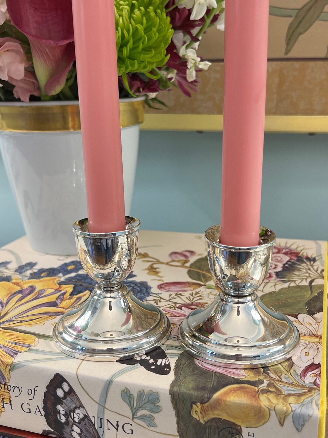 Preisner Sterling Silver Weighted Candle Stick Holders // Vintage ...