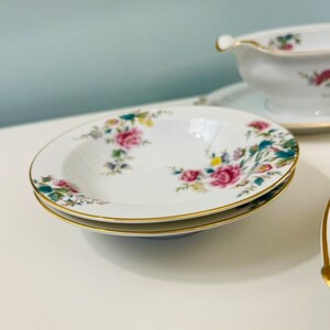 Vintage Mini Set of Fine China by Noritake // Chinoiserie Pink Floral ...
