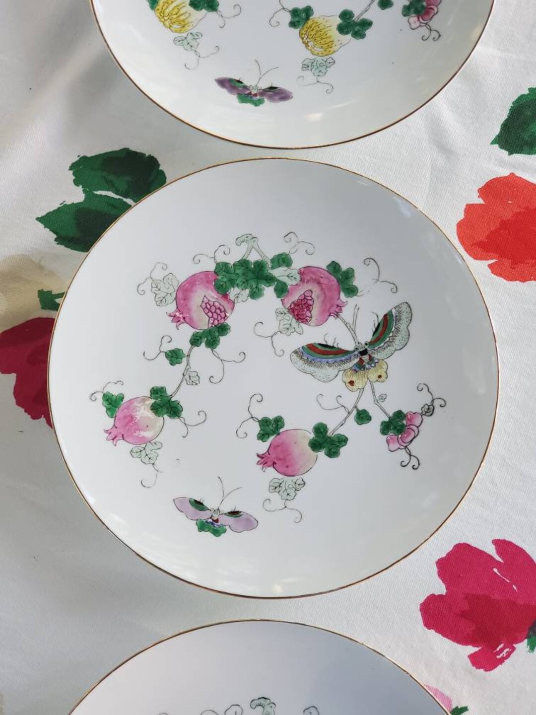 Beautiful Set of 3 Chinese Reproduction Plates // Decorative Plates ...