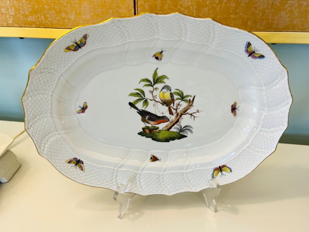 Herend Rothschild Bird 13 1/2” Platter / Underplate // Herend Hungary ...