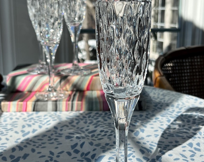 Set of 4 Ralph Lauren Champagne Flutes // Aston Pattern // German ...