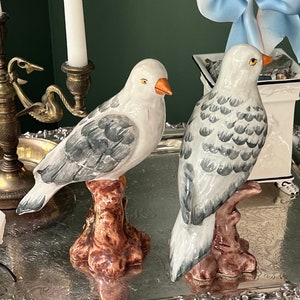 Vintage Pair of Italian Bird Figurines // Hand Painted // Midcentury ...