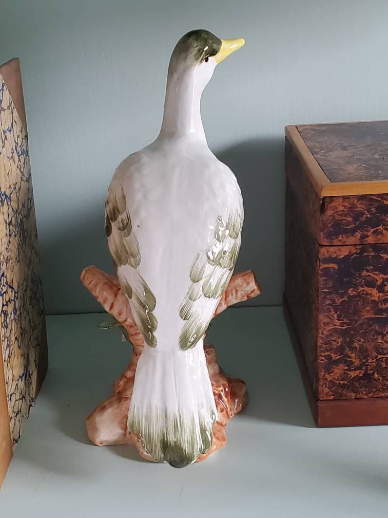 Italian Ceramic Bird Figurine // Chinoiserie Style // Classic Decor ...