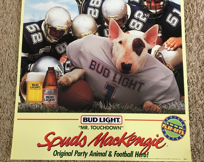 Vintage Original 1988 Budweiser Spuds Mackenzie Mr Touchdown ...