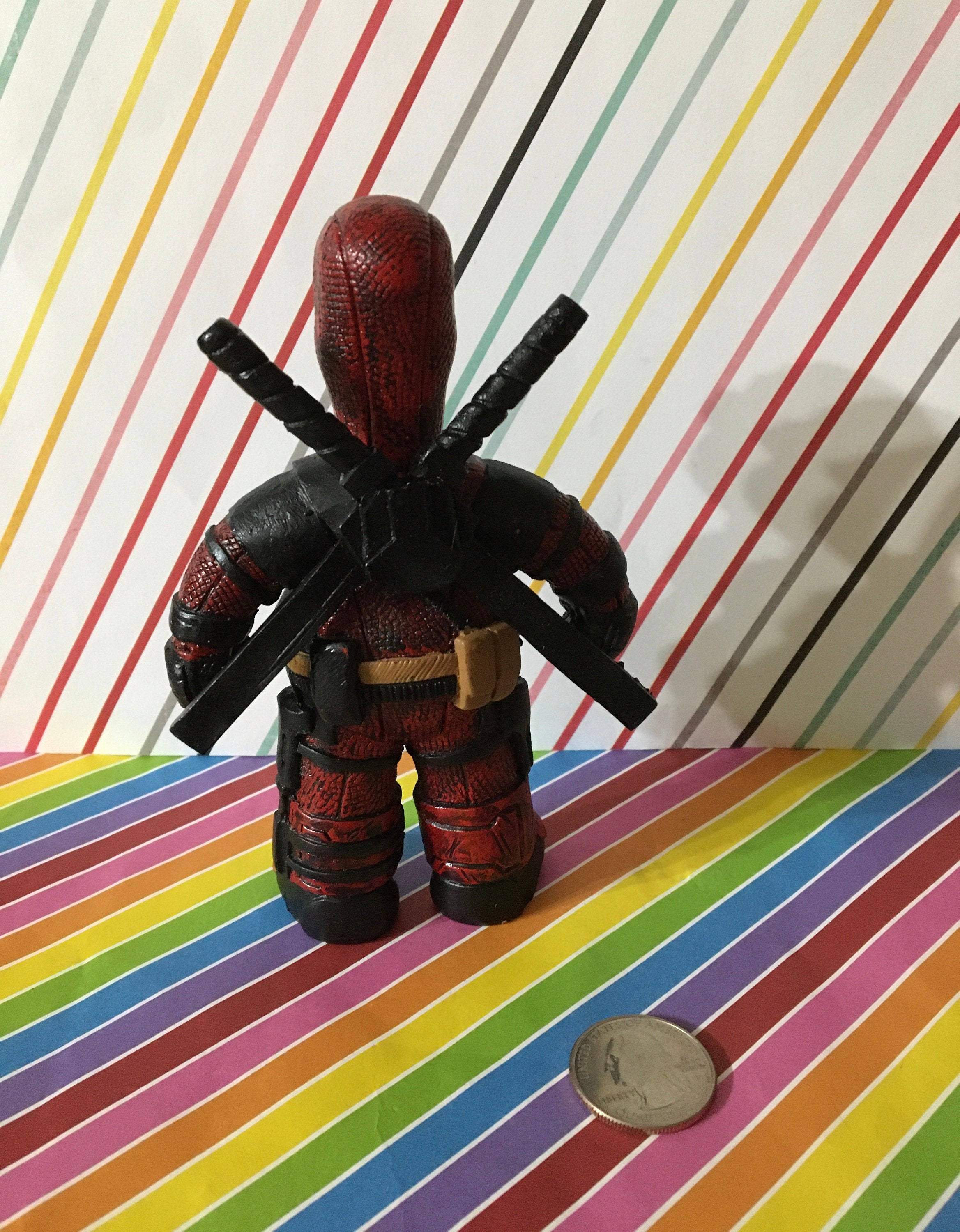 Hand Cast and Painted The Simpsons Homer as Marvel's Deadpool Resin ...