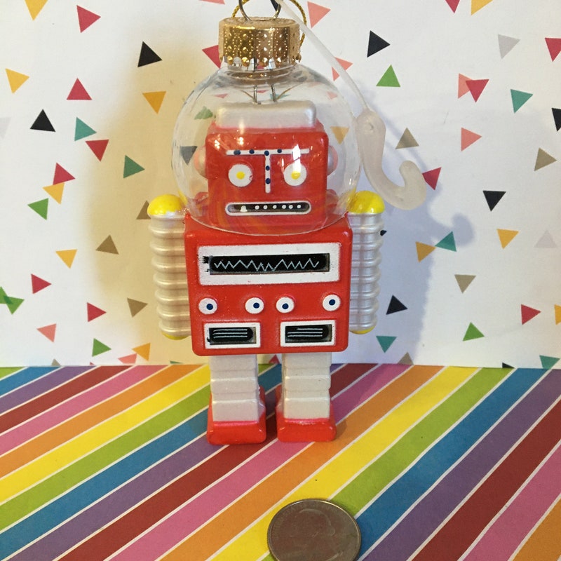 Robot Ornament - Etsy
