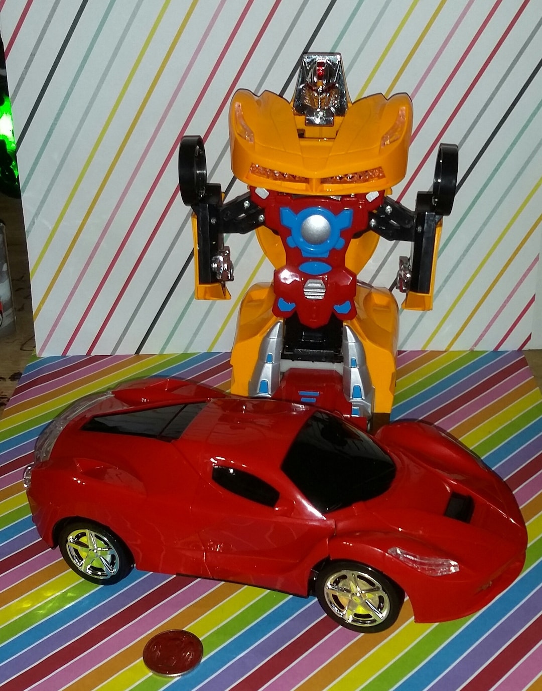 Battery Operated Bootleg Transformers Car W/ Sound - Etsy