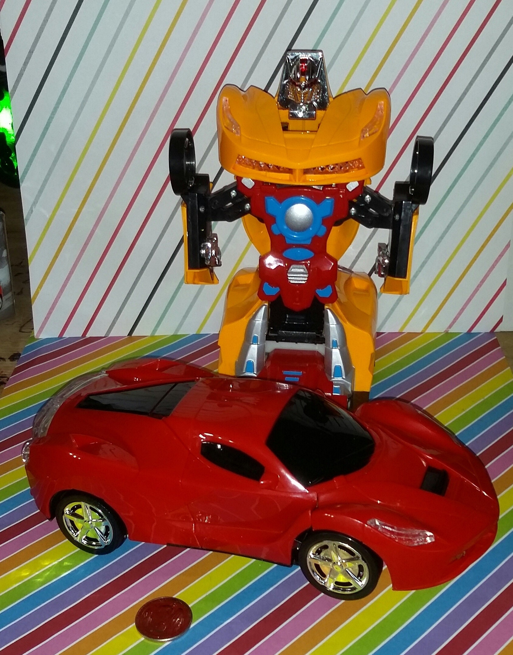 Battery Operated Bootleg Transformers Car W/ Sound | Etsy