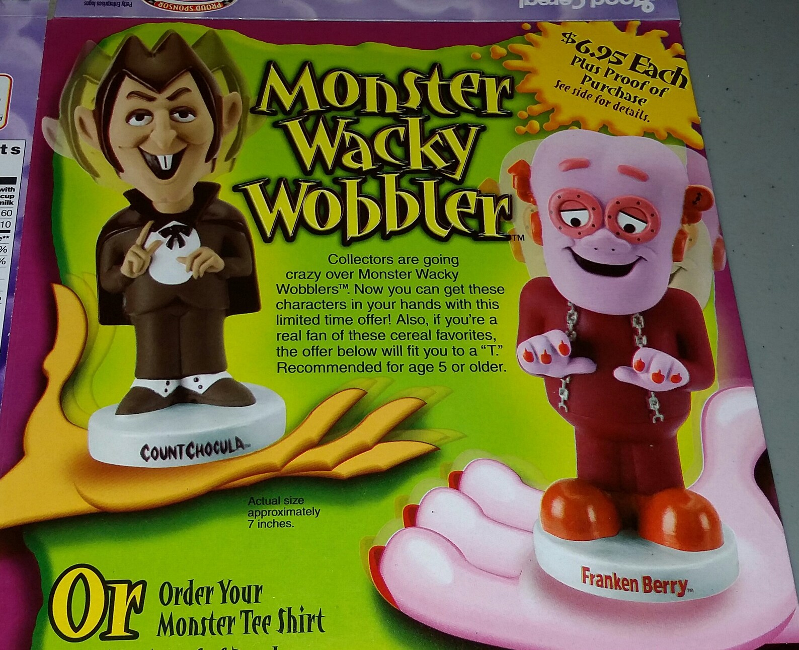 Vintage General Mills Count Chocula Monster Cereal Box - Funko Bobble ...