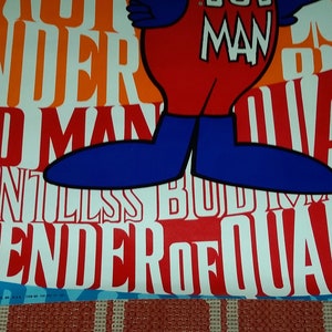 Vintage Original 1971 Budweiser Bud Man Poster - Etsy