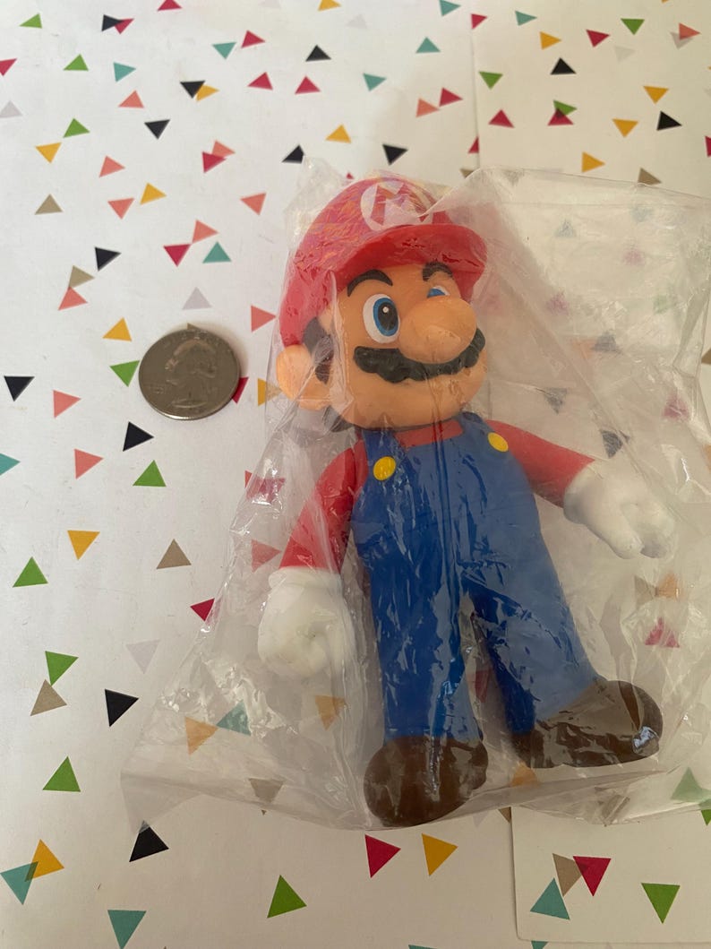 Bagged Super Mario Brothers PVC Super Size Figures Set - Mario and ...