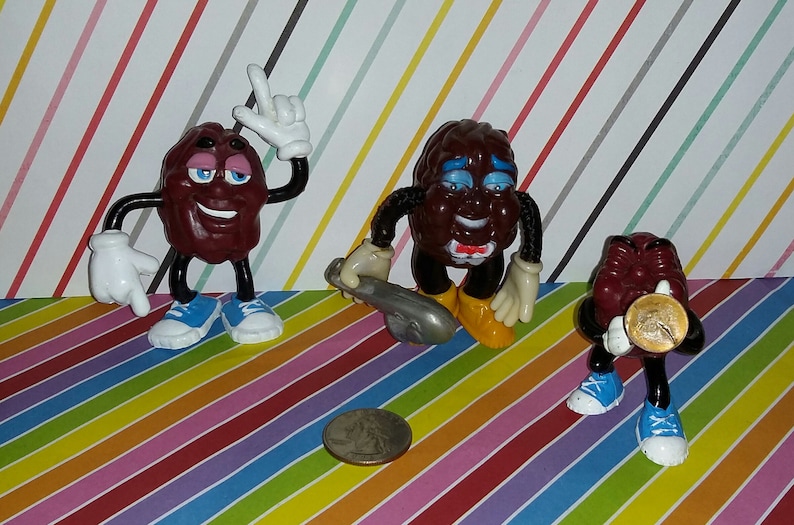 Vintage Lot of 3 1980s California Raisin PVC Figures | Etsy