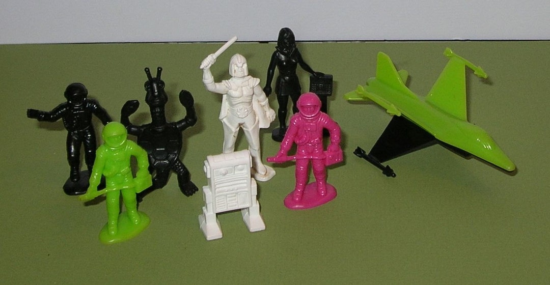 Vintage Group of 2" Tim Mee Space Figures - Etsy