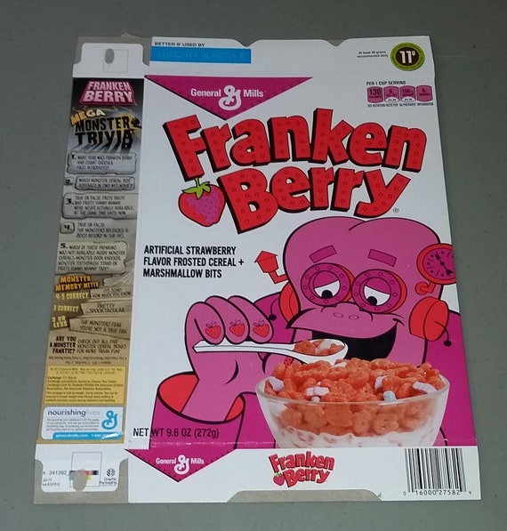 Frankenberry Cereal Box