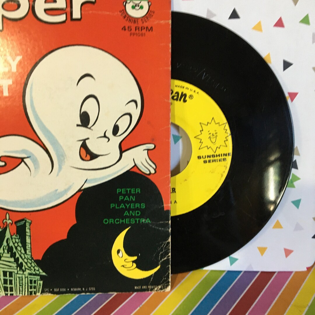 Peter Pan Records Sunshine Series Casper the Friendly Ghost 45 RPM ...